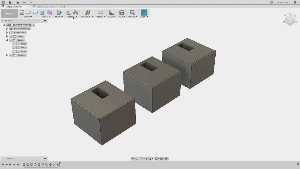 Fusion 360 Help | Introduction to 3D modeling | Introduction to assembly modeling | Autodesk