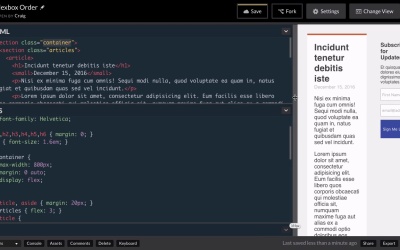 6 Flexbox Projects for Web Designers - Changing the Order