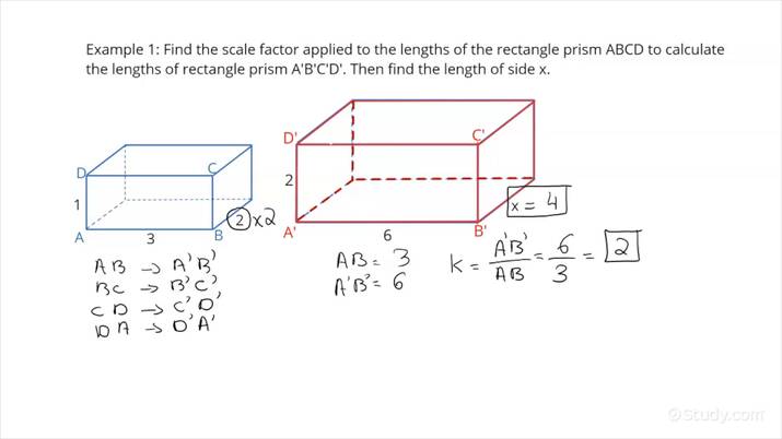 How to Find the Scale Factor for Edge Lengths Given a 3D Figure & a New ...