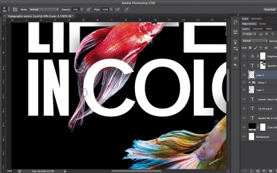 Typography Poster Design in Adobe Photoshop - Further Refinements