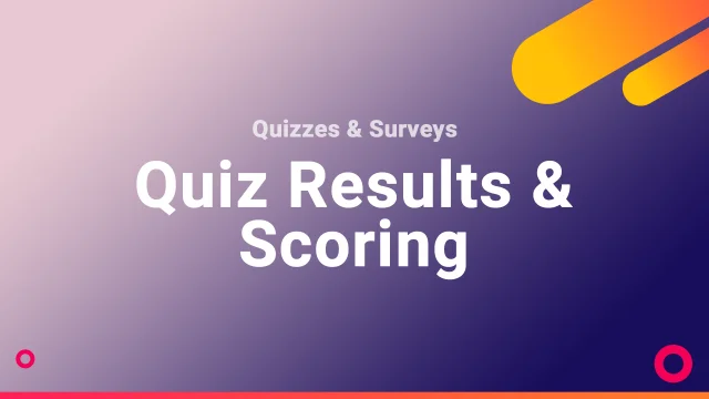 Quiz Scoring