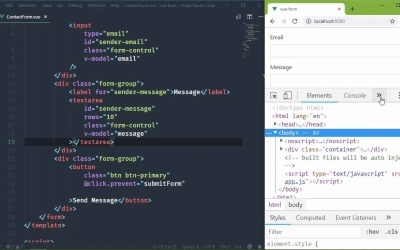 Three Practical Examples to Learn Vue.js - Binding Form Controls to ...