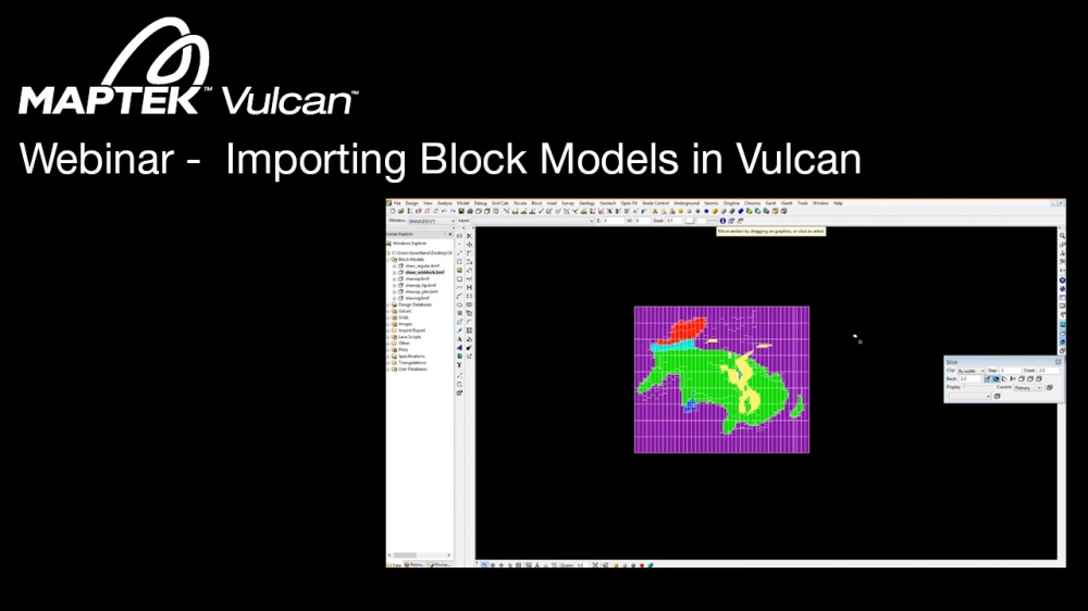 Maptek - Importing Block Models into Vulcan