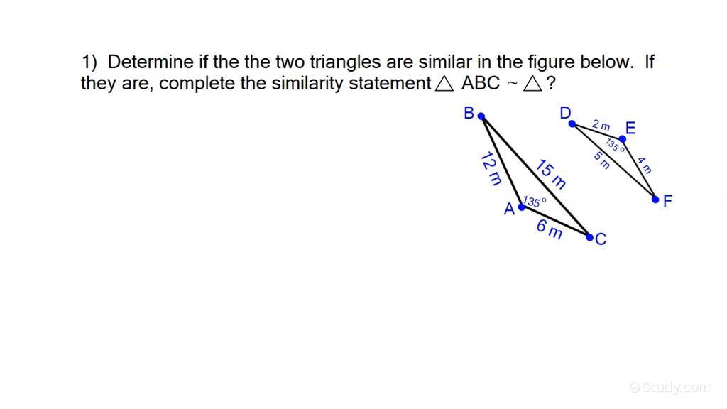 Identifying and Naming Similar Triangles | Geometry | Study.com