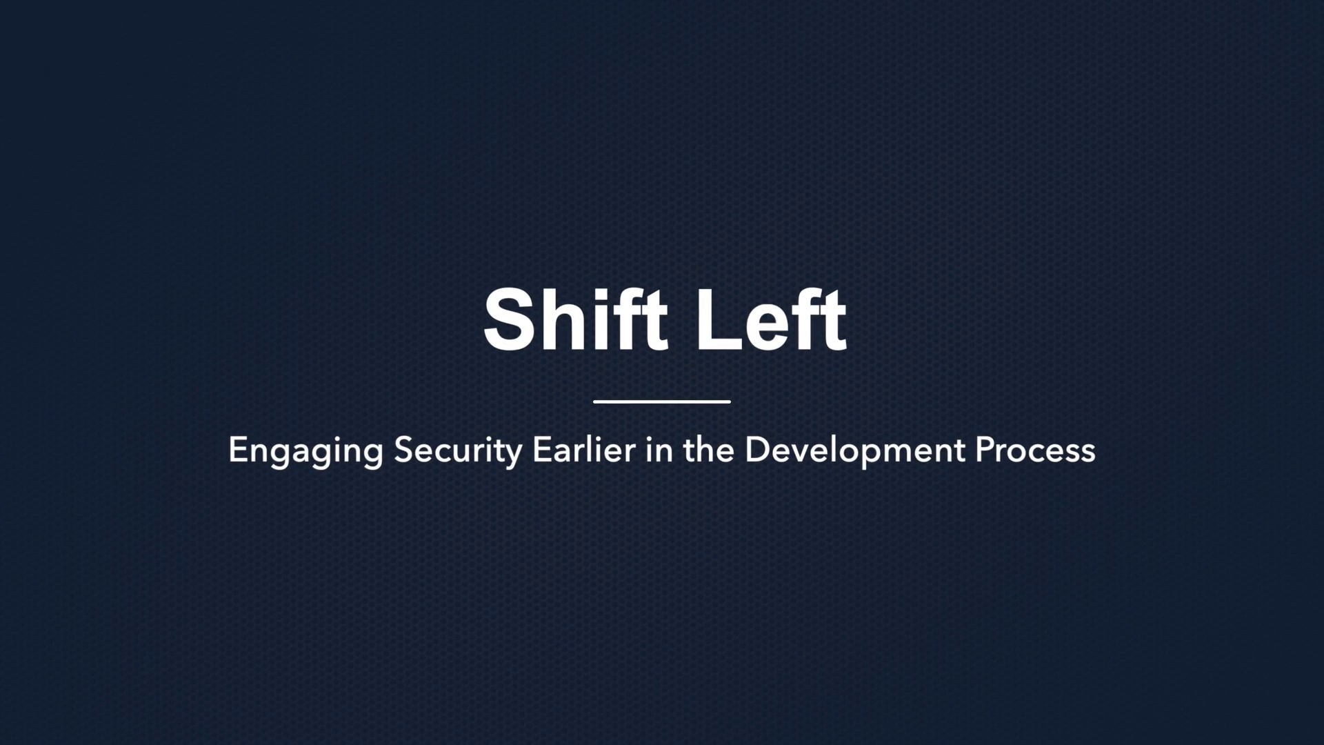 Shift Left Security for DevOps Pipeline