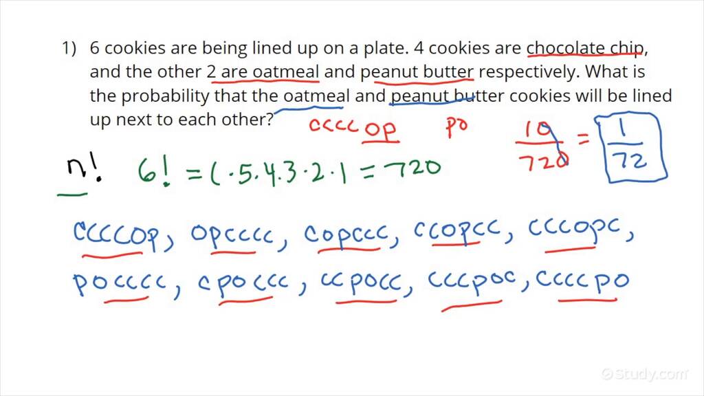 Calculating Probability Involving Choosing From n Distinct Objects | Algebra | Study.com