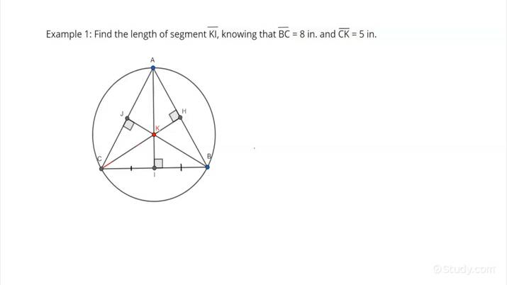 Using the Circumcenter of a Triangle to Find Segment Lengths | Geometry ...