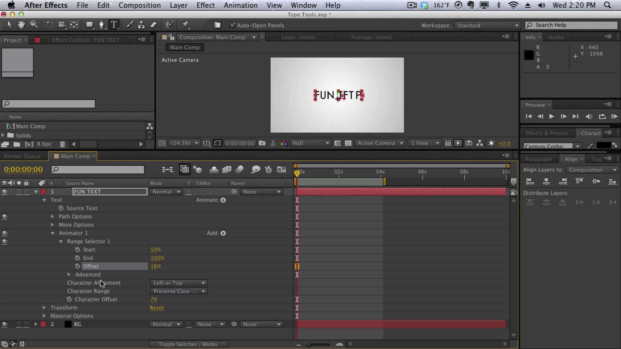 30 Days to Learn Adobe After Effects - Type Tools