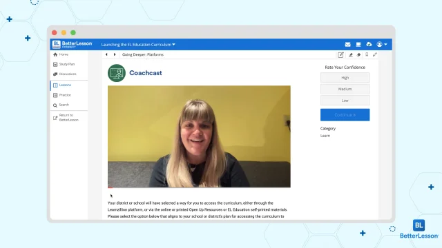 Self-paced K-12 professional learning BetterLesson