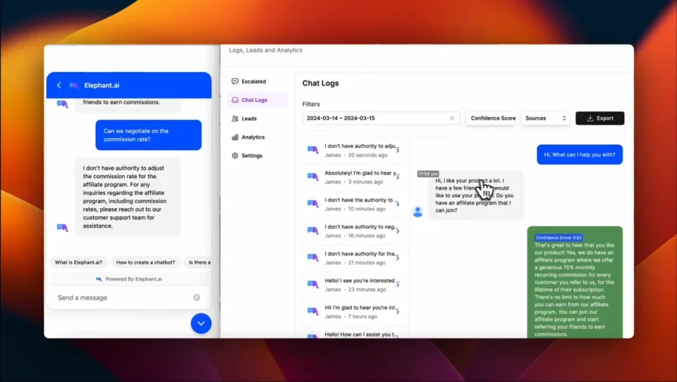 Elephant.ai | The #1 AI Sales Assistant For Websites