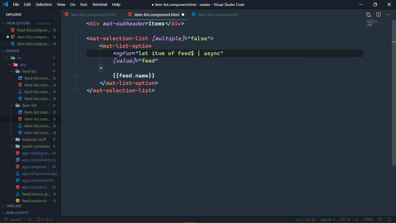 Modern Web Apps With Angular - Displaying Feed Items