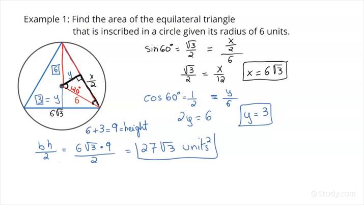 How to Inscribe an Equilateral Triangle in a Circle | Geometry | Study.com
