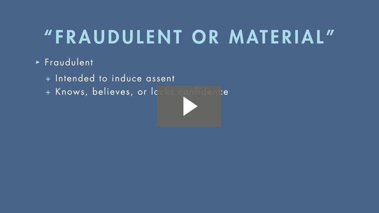 Defenses Lesson - Contracts - Quimbee