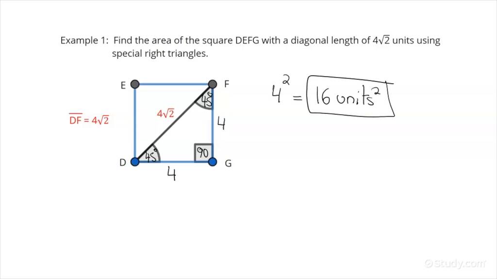 How to Find the Area of a Regular Polygon Using Special Right Triangles ...