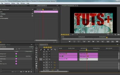 Special Effects in Premiere Pro - Textured Titles