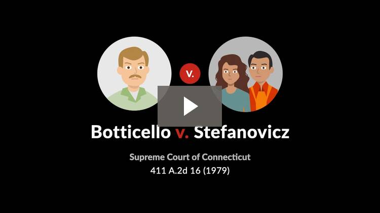 Botticello v. Stefanovicz, 177 Conn. 22, 411 A.2d 16 (Conn. 1979): Case ...