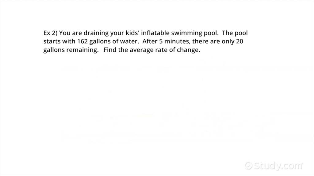 Solving a Word Problem Involving the Average Rate of Change | Algebra ...