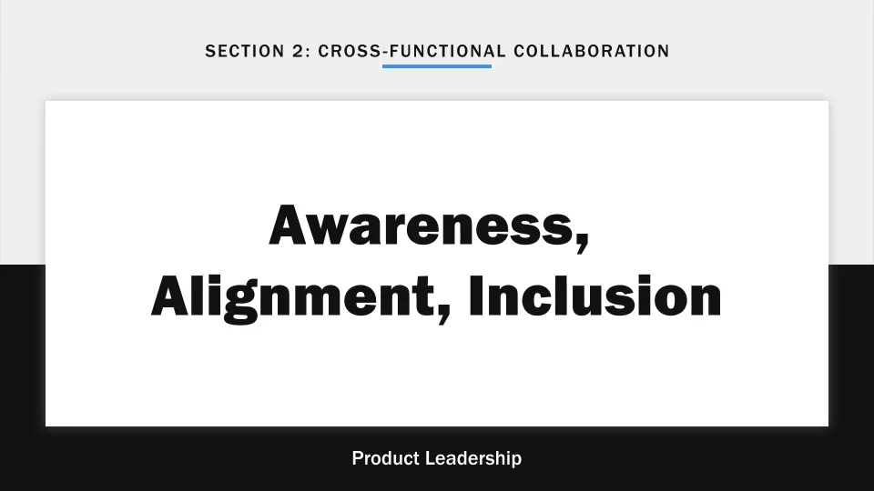 Managing Product Work - Awareness, Alignment, Inclusion - Reforge
