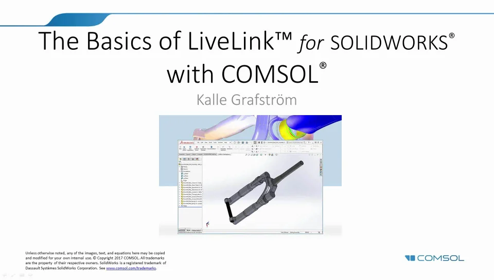Introduction to LiveLink™ for SOLIDWORKS® in 18 Minutes