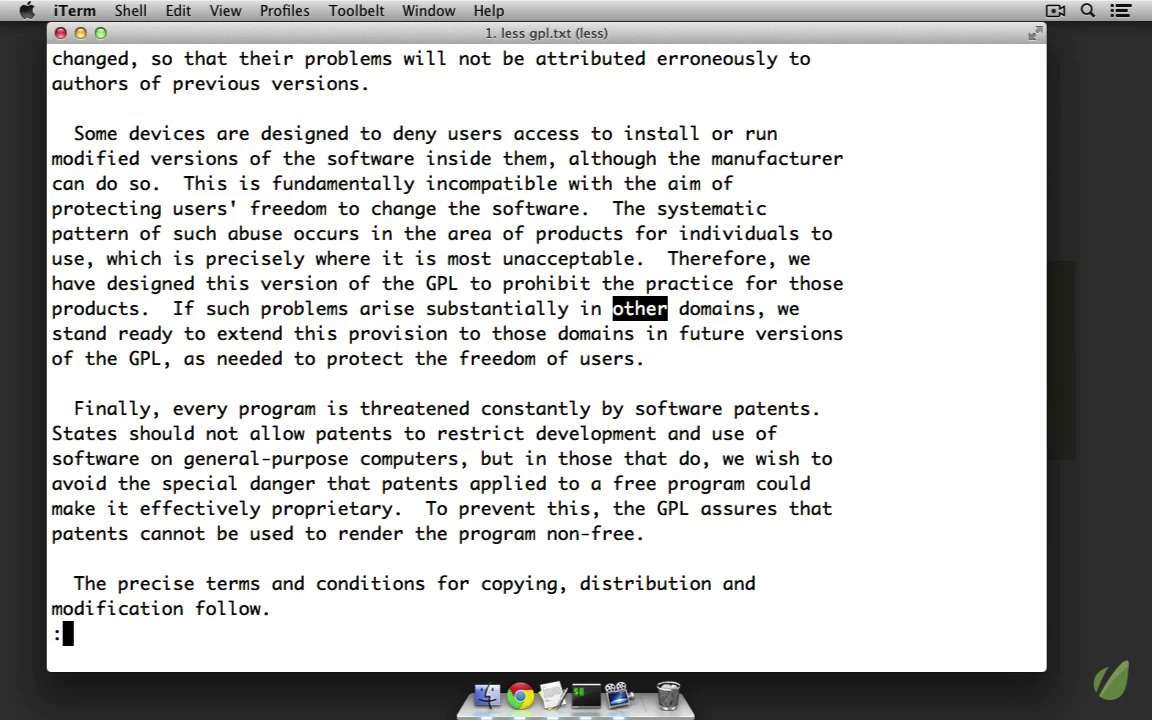 Advanced Command Line Techniques - Viewing Less at a Time
