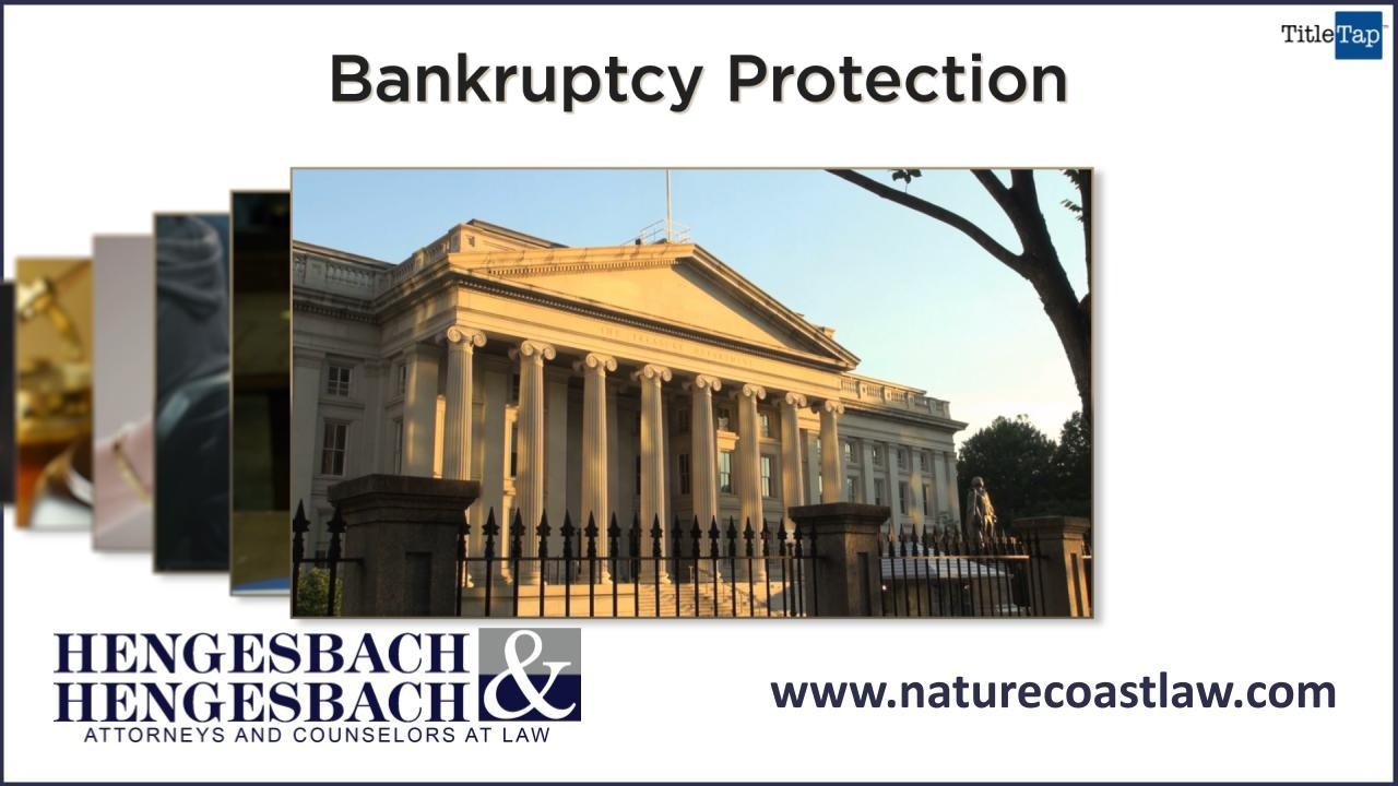 Bankruptcy Protection - Spring Hill, Beverly Hills, New Port Richey, FL ...