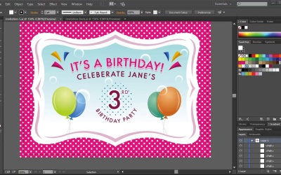 Invitation Design in Adobe Illustrator - Optional Project Assignment 1