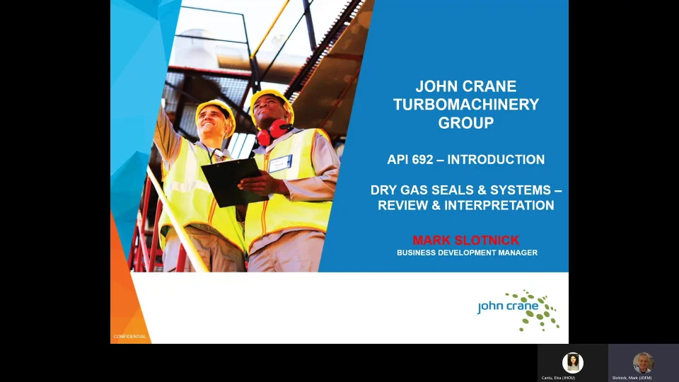 Webinar: API 692 for Dry Gas Seals