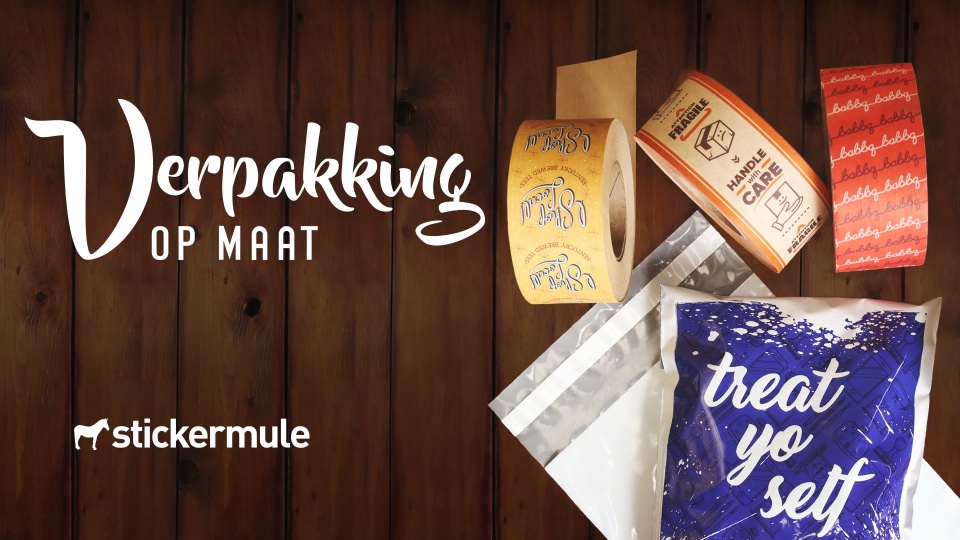 Verpakking op maat | Gratis verzending | Sticker Mule Nederland