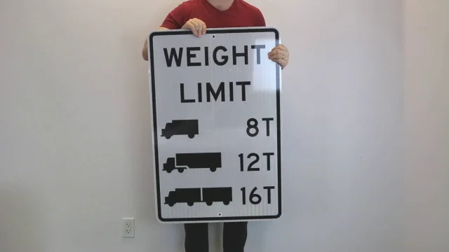 Weight Limit Signs