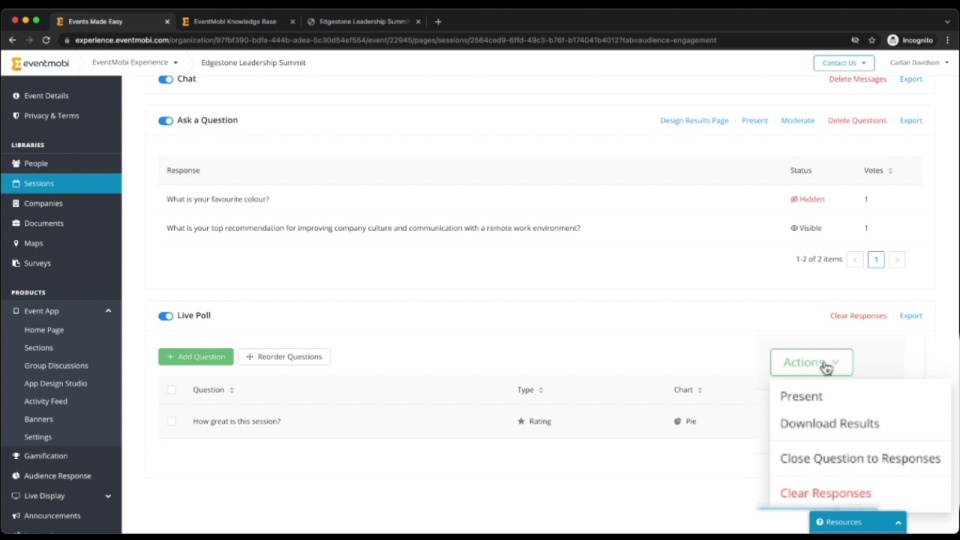 Learn How to Create Sessions for your Agenda