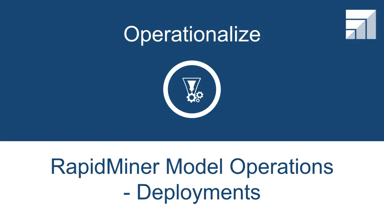 RapidMiner Model Operations - Deployment | RapidMiner Studio