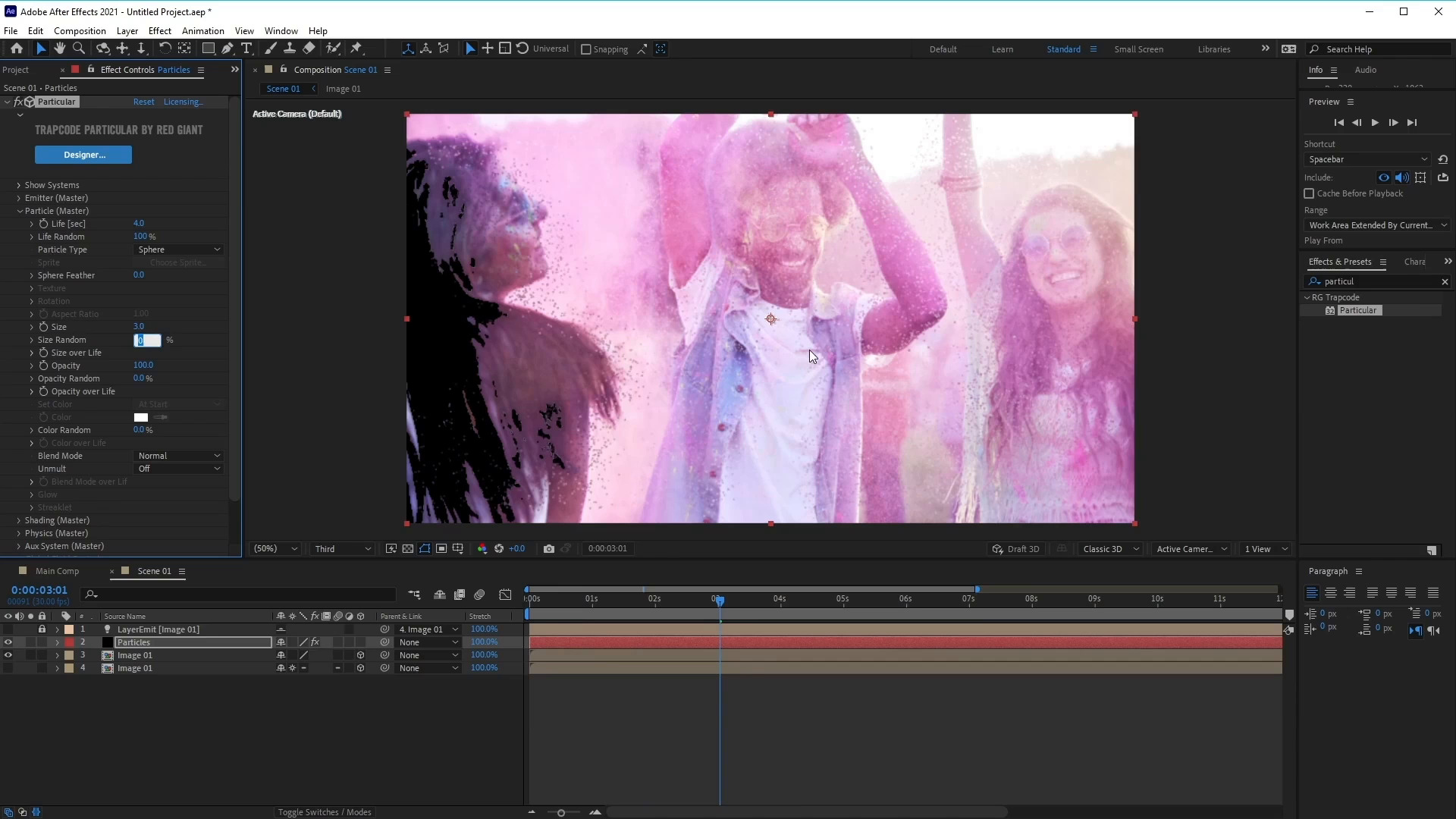 How To Create An Animated Particle Slideshow In After Effects How To Use Trapcode Particular