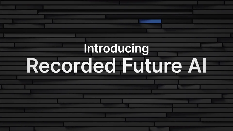 Recorded Future AI Video Recorded Future AI Video