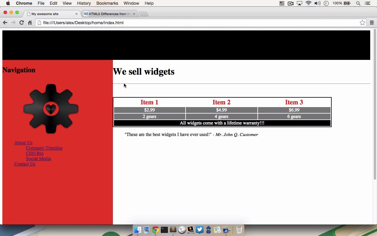 Introduction to HTML - New HTML5 Tags