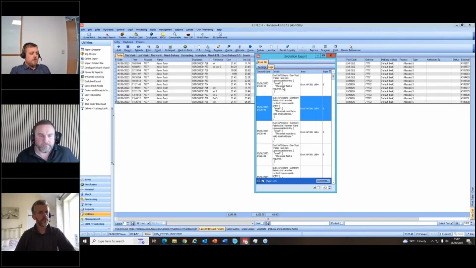 EvolutionX / Horizon Integration | New Logs Tab