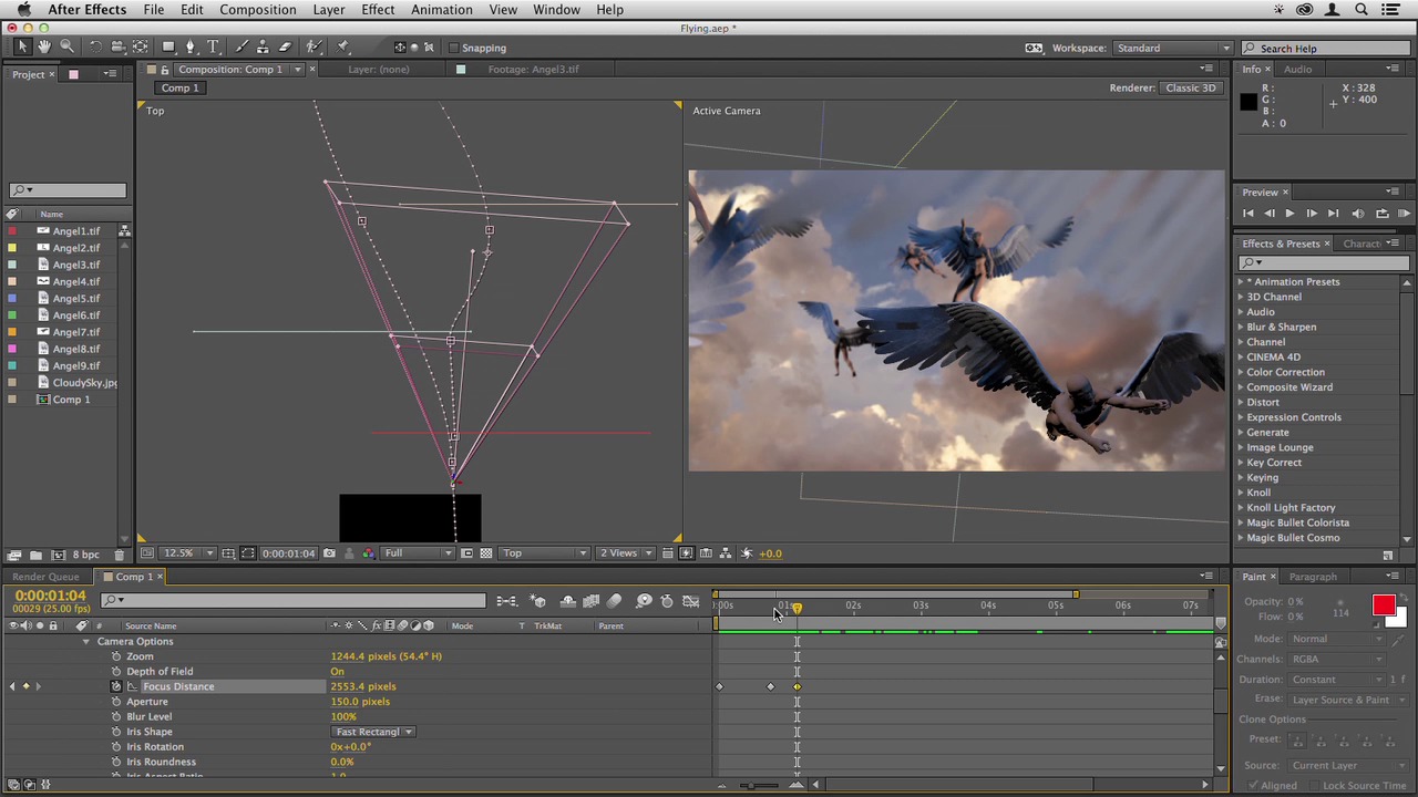 Camera Flythrough In After Effects - Simulating Depth Blurring