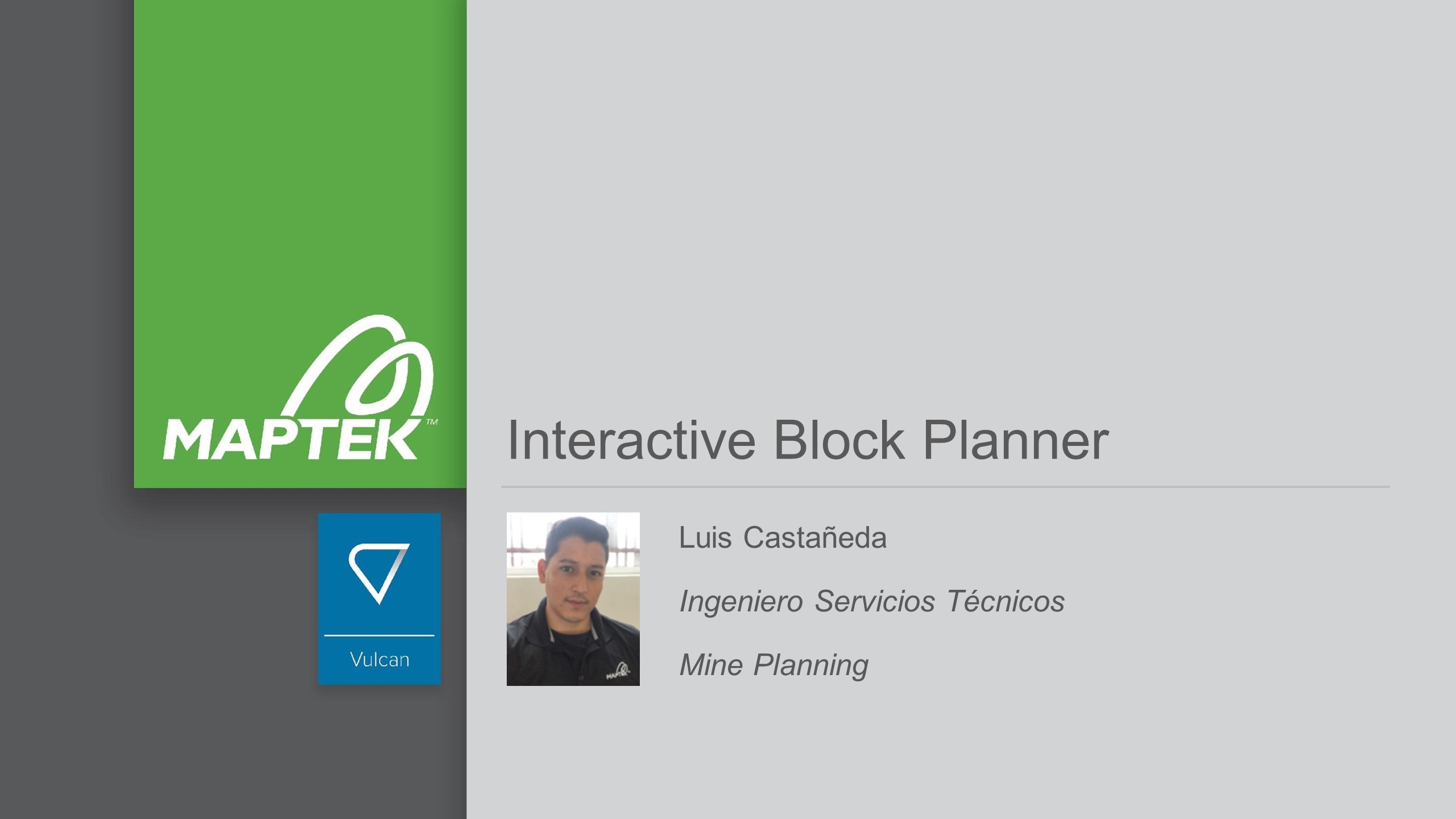 Maptek - Interactive Block Planner