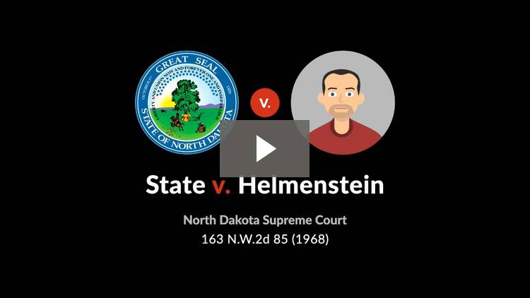 State v. Helmenstein, 163 N.W.2d 85 (1968): Case Brief Summary - Quimbee