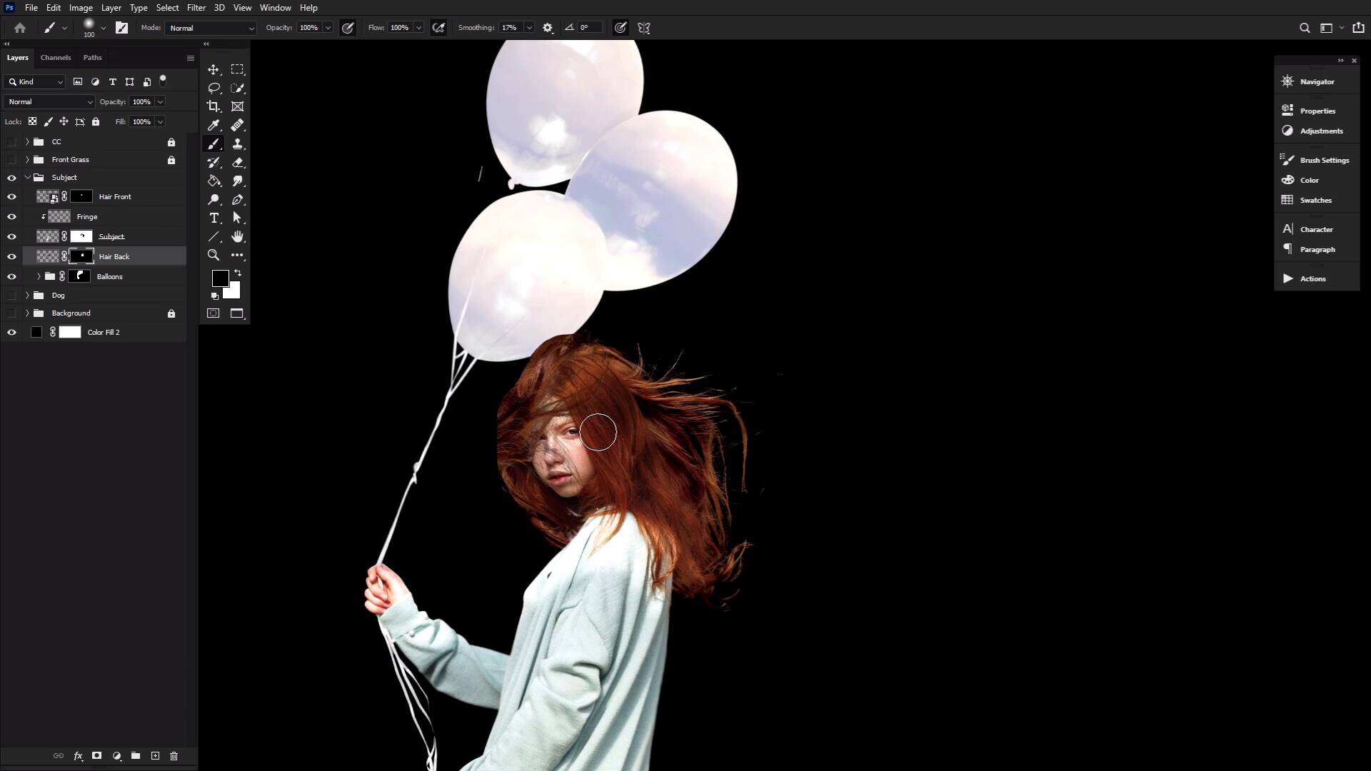 The Ultimate Guide to Hair in Adobe Photoshop - Combining Hair in Photoshop