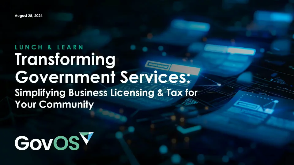 Simplifying Business Licensing & Tax for Your Community | GovOS