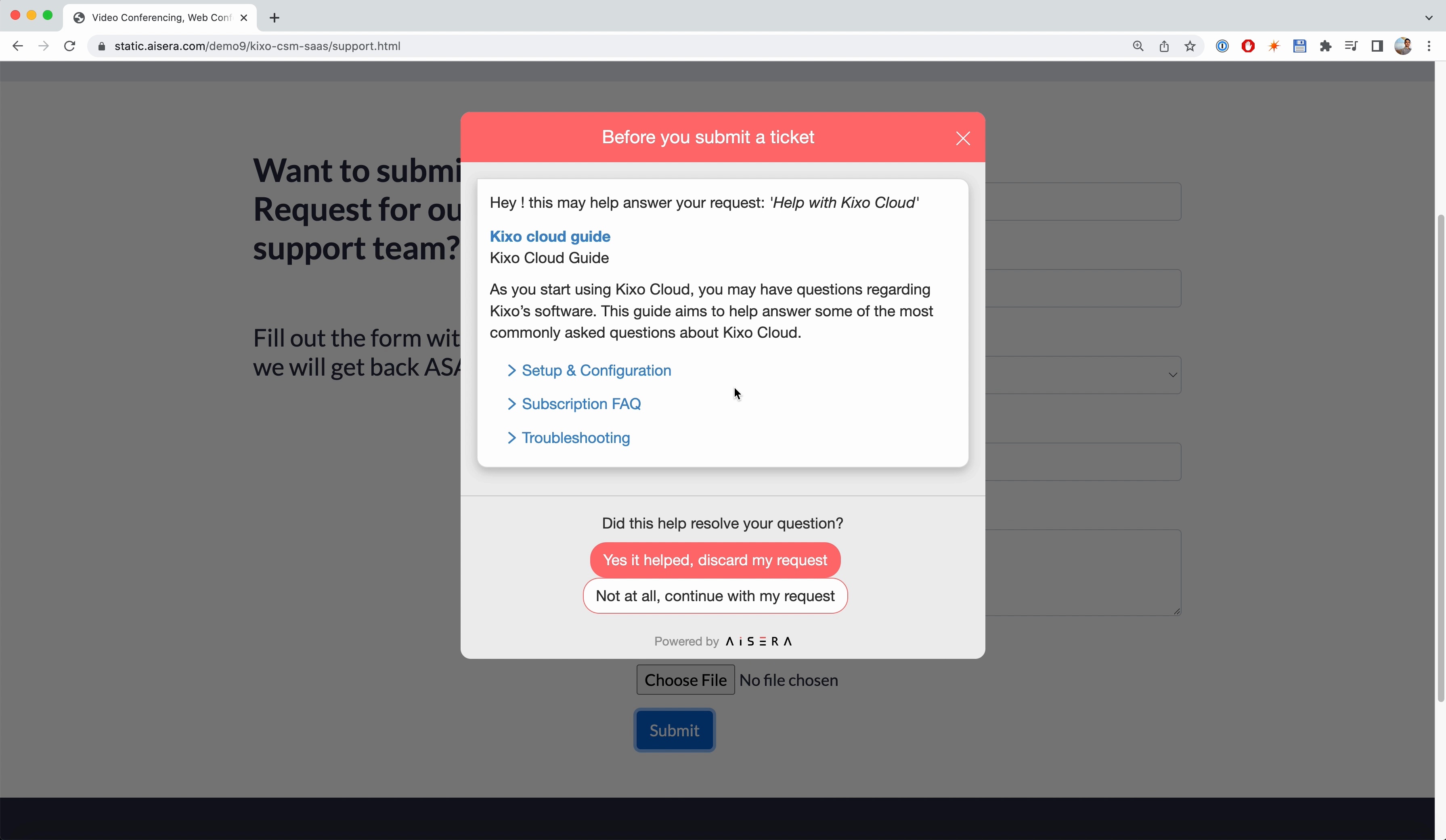 AI Customer Service & Form Intercept