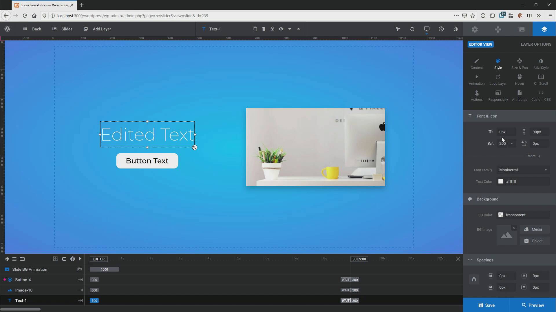 The Ultimate Guide to Slider Revolution - Editing Text