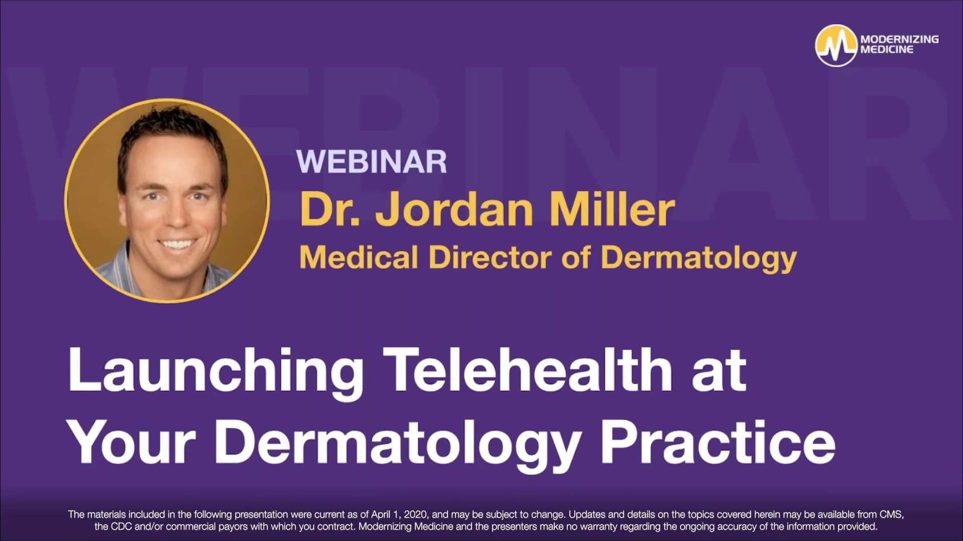 Webinar Video: Launching Telehealth at Your Derm Practice