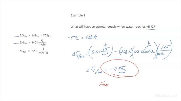 How to Determine Thermodynamic Favorability Based on the Enthalpy and ...