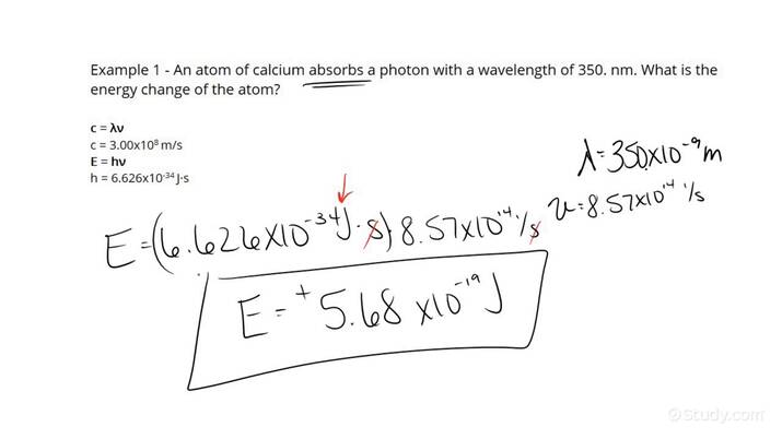 Identify the energy change of a molecule when it absorbs or emits a ...