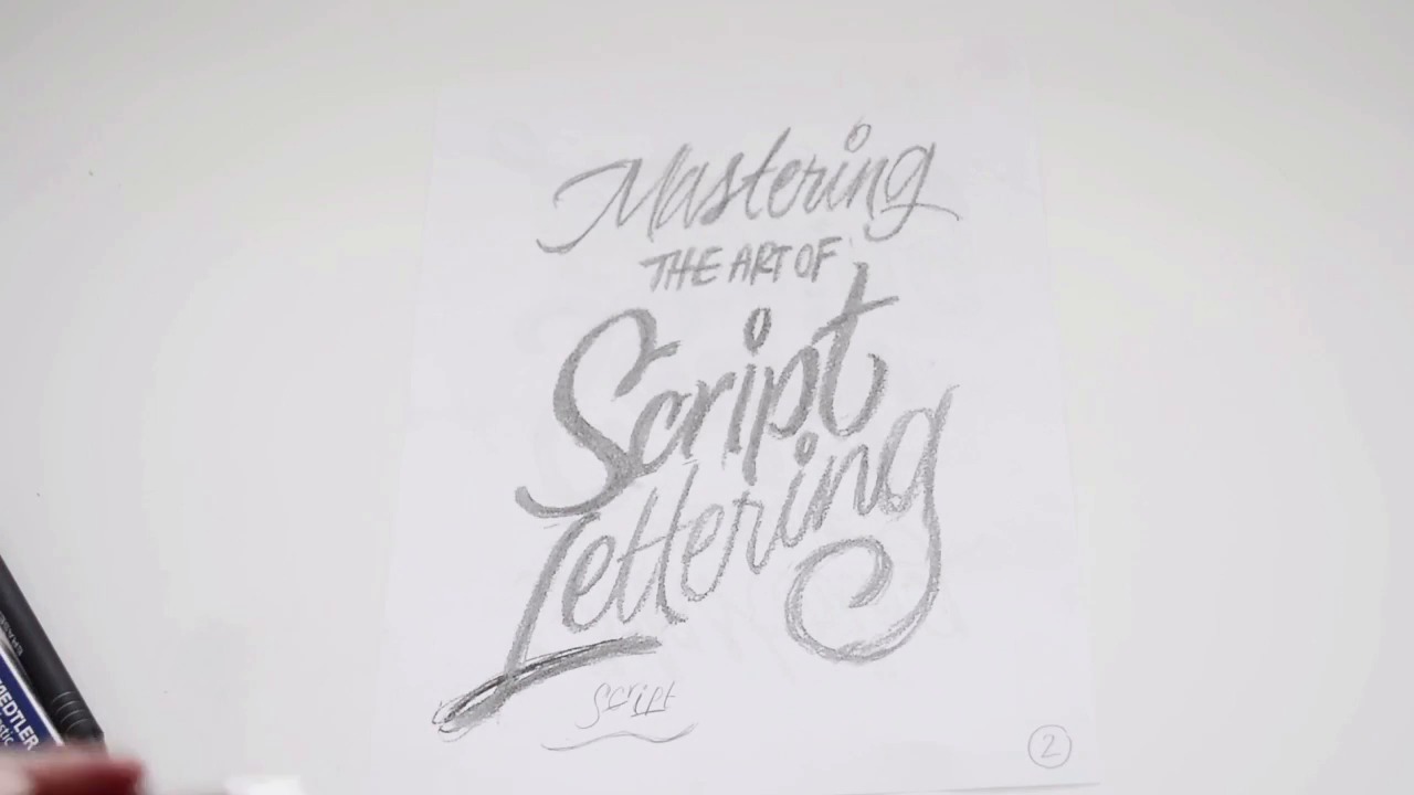 Mastering Script Lettering - Varying Angles and Rhythm