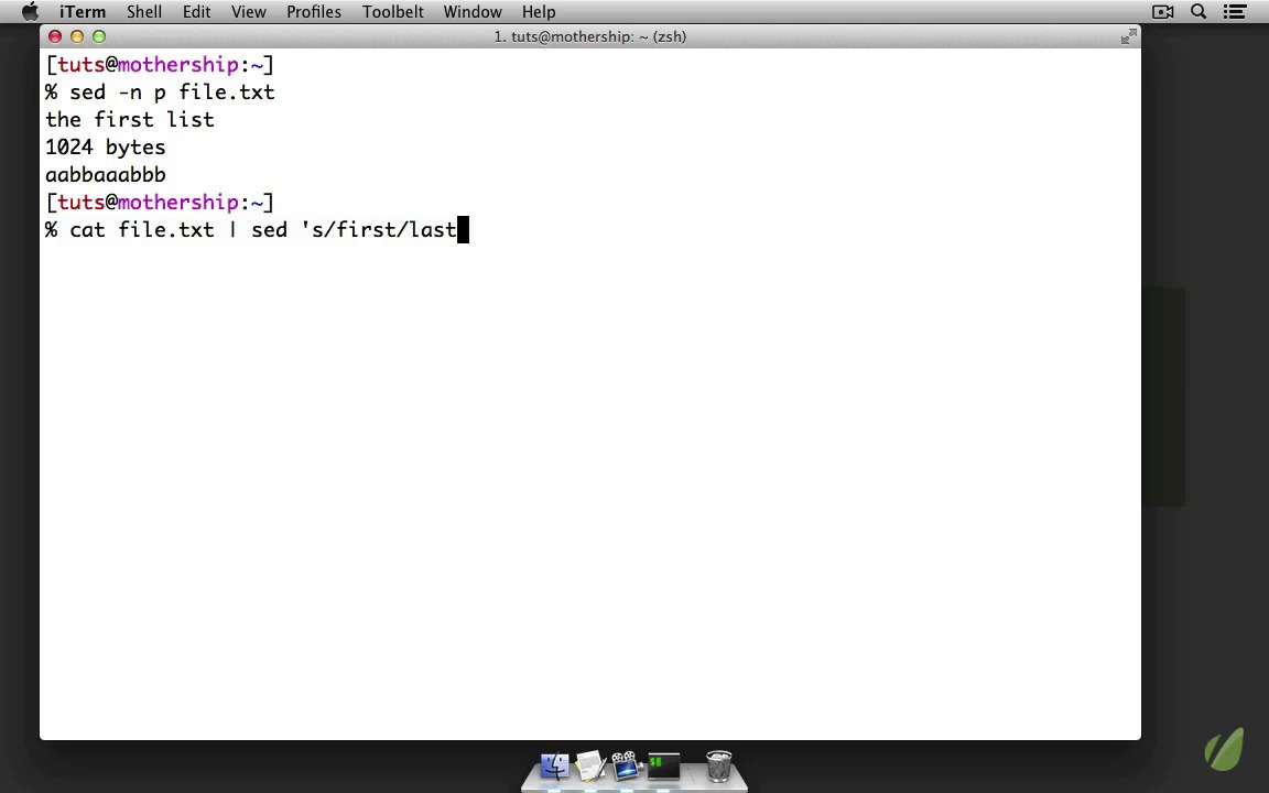 Advanced Command Line Techniques - Editing Streams with sed
