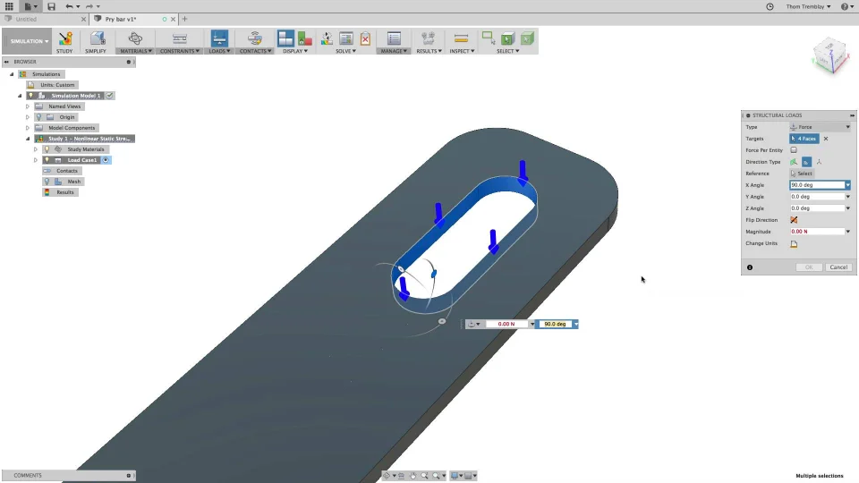 Fusion 360 Help Nonlinear Material Analysis Elasto Plastic Material