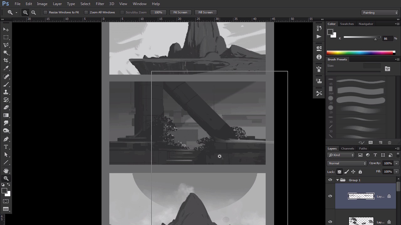 Thumbnail Sketching for Environments - Evaluation/Finishing Touches