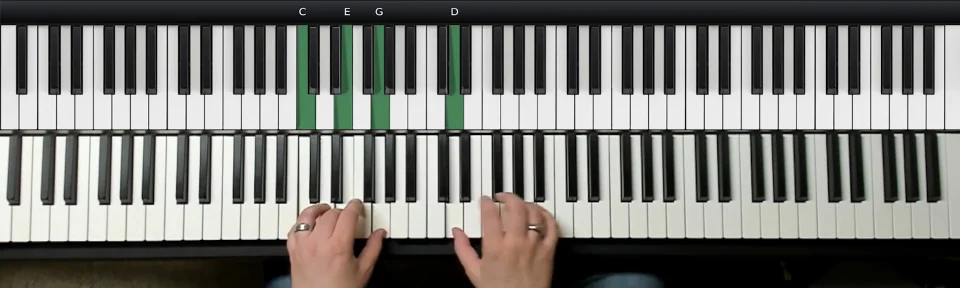 G Major Chord Piano